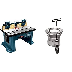 BOSCH RA1181 Benchtop Router Table with RA1165 Under-Table Router Base