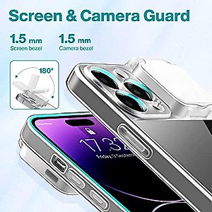 AJDSE Selfie Light for iPhone 13 Pro Max Case Light Up Flash Lighting Selfie Case Rechargeable LED Compatible with Live Stream/Makeup/Video- Selfie Illuminate Crystal Clear