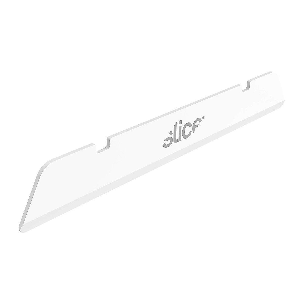 Slice 10538 Extra Long Industrial Blade, Advanced Ceramic, Ideal for Insulation, Batting, Foam, Finger-Friendly Safety Blade, Lasts 11x Longer Than Metal, Rounded Tip (4 Pack)
