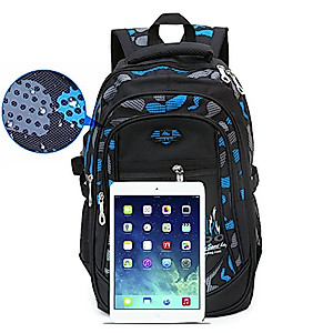 Student School Backpacks for Boys School Bookbag for Kids Student Backpack for Boy (Blue)