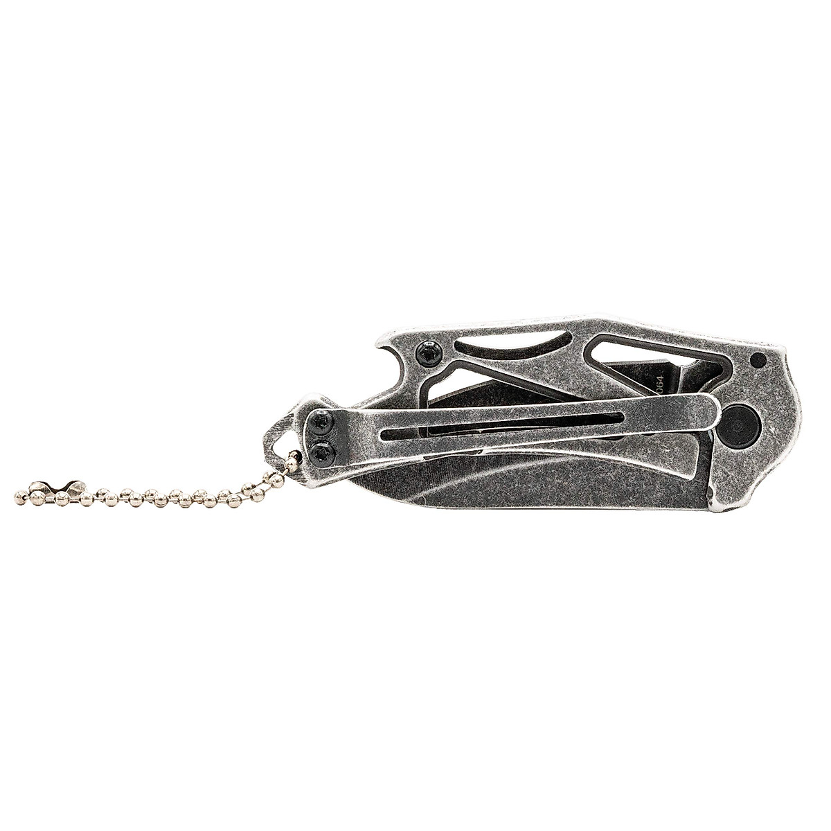 Smith & Wesson Stonewash 5.25in Stainless Steel Folding Knife with 2.25in Drop Point Blade and Handle for Outdoor Survival, Camping and EDC,Grey