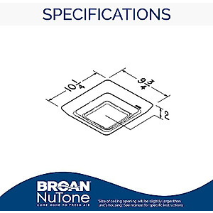 Broan-NuTone FG600 Grille Upgrade, White