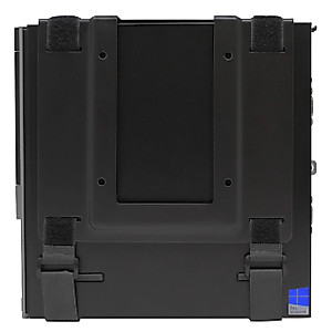 HumanCentric SFF Under Desk PC Mount and PC Wall Mount Bracket for Small Form Factor Desktop Tower, UPS Wall Mount Bracket, CPU Holder Under Desk Mount, Adjustable Computer Mount with Straps