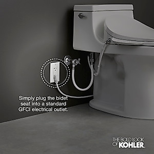Kohler 32330-0 Purewash Bidet Toilet Seat, Elongated, White