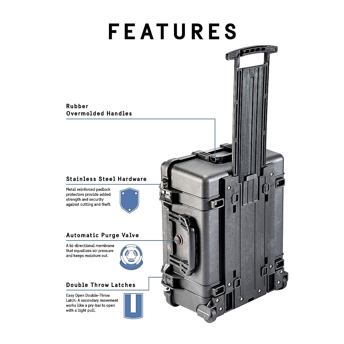 Pelican 1560 Case No Foam (Black)