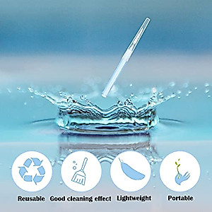 EasyHonor Braces Brush for Cleaner Interdental Toothpick Dental Tooth Flossing Head Oral Hygiene Flosser Cleaners Cleaning Tool (5Colors,75pcs)