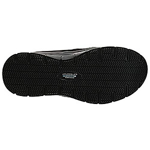 Skechers Men's Black Flex Advantage Slip Resistant Mcallen Slip On - 9.5 D(M) US