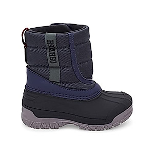 OshKosh B'Gosh Boy's Splash Duck Boots, Black, 12 Little Kid