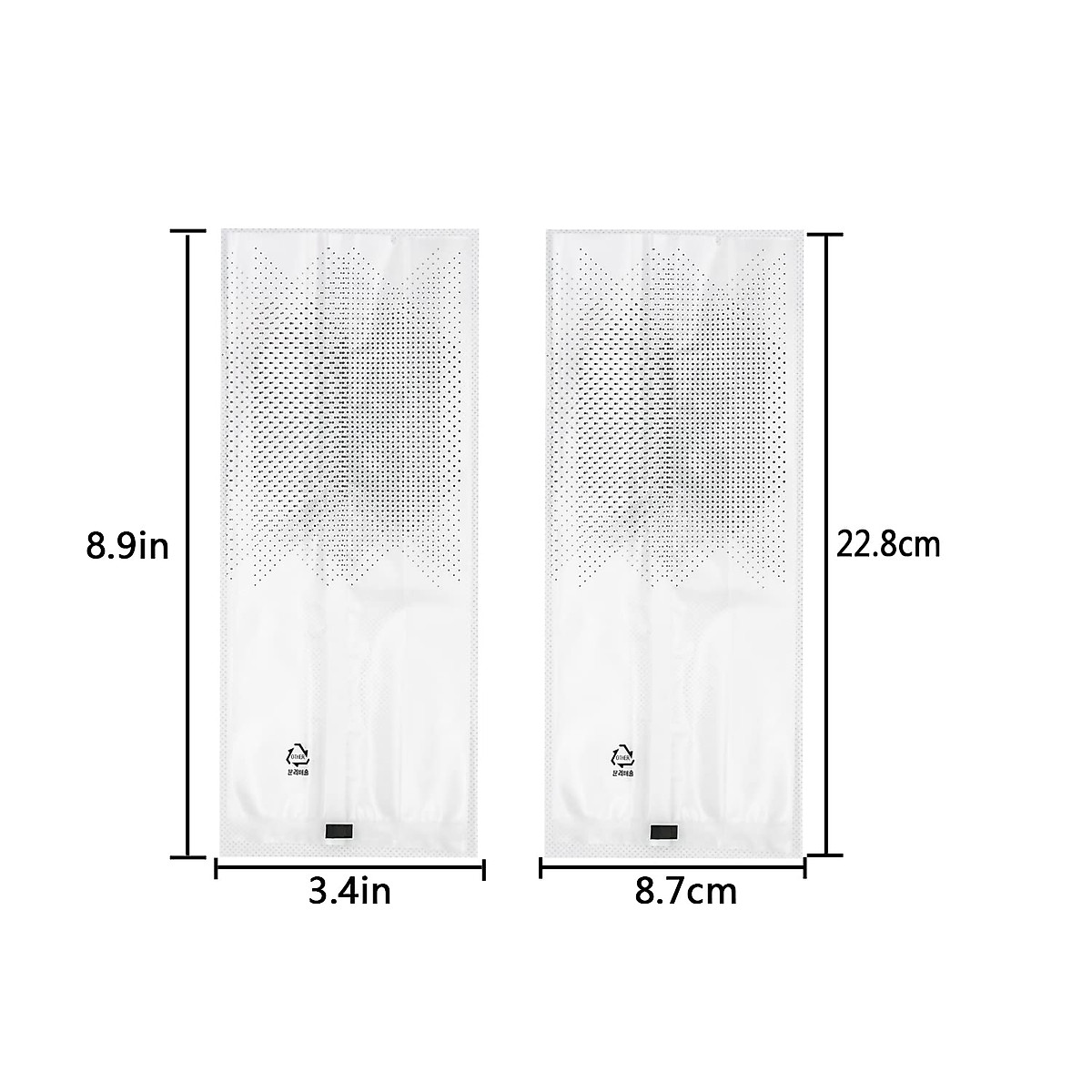 SAILING-GO 100 pcs./Pack Translucent Plastic Bags for Cookie,Cake,Chocolate,Candy,Snack Wrapping Good for Bakery Party with Thank You Stickers