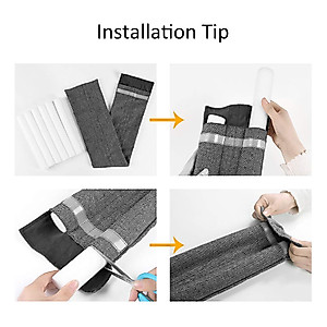 VISEMAN 36 Inch Under Door Stopper-Door Noise Blocker, Double Sided Door Stopper, Machine-Washable