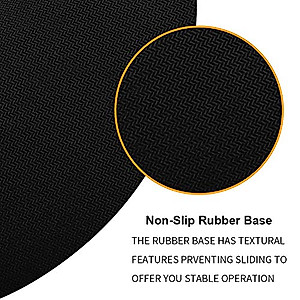 HONESTY Smooth Microfiber Memory Foam Mouse Wrist Pad, Ergonomic Resting Mouse Pad and Wrist Support, Comfortable Typing and Pain Relief, Suitable for Computer Games Office and Study, Black (1 Pack)