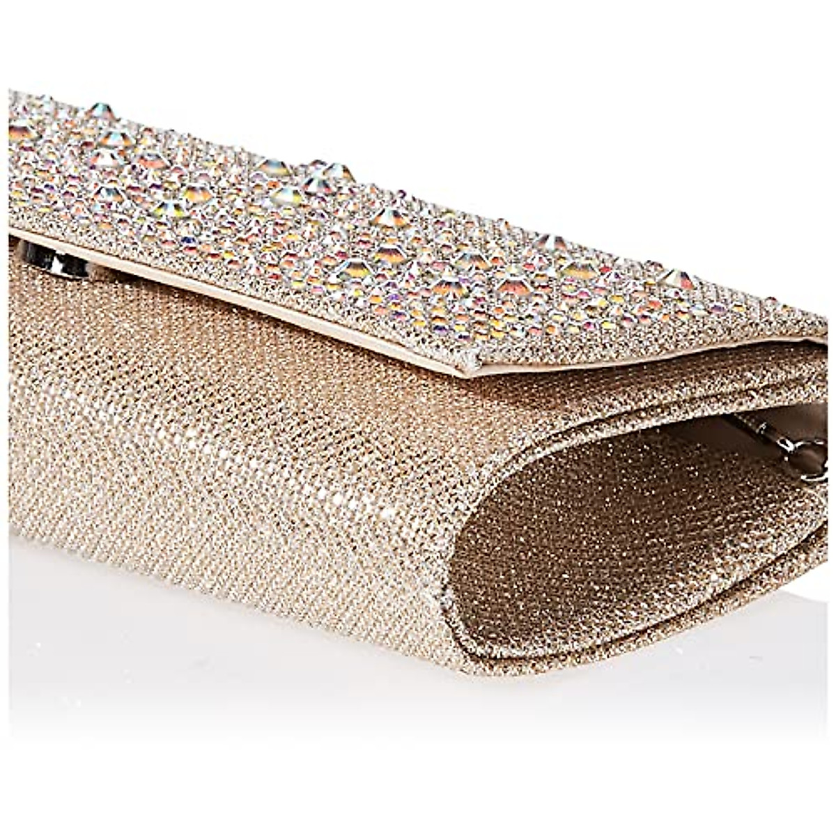Jessica McClintock Chloe Sparkle Stones Evening Clutch, Champagne