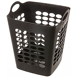 3 Packs of Great Mainstays Flexible Black Laundry Hamper, Great Laundry Basket 20" (3-Pack)