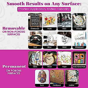 Loddie Doddie Liquid Chalk Markers | Dust Free Chalk Pens - Perfect for Chalkboards, Blackboards, Windows and Glass | 6mm Reversible Bullet & Chisel Tip Erasable Ink (Pack of 24)