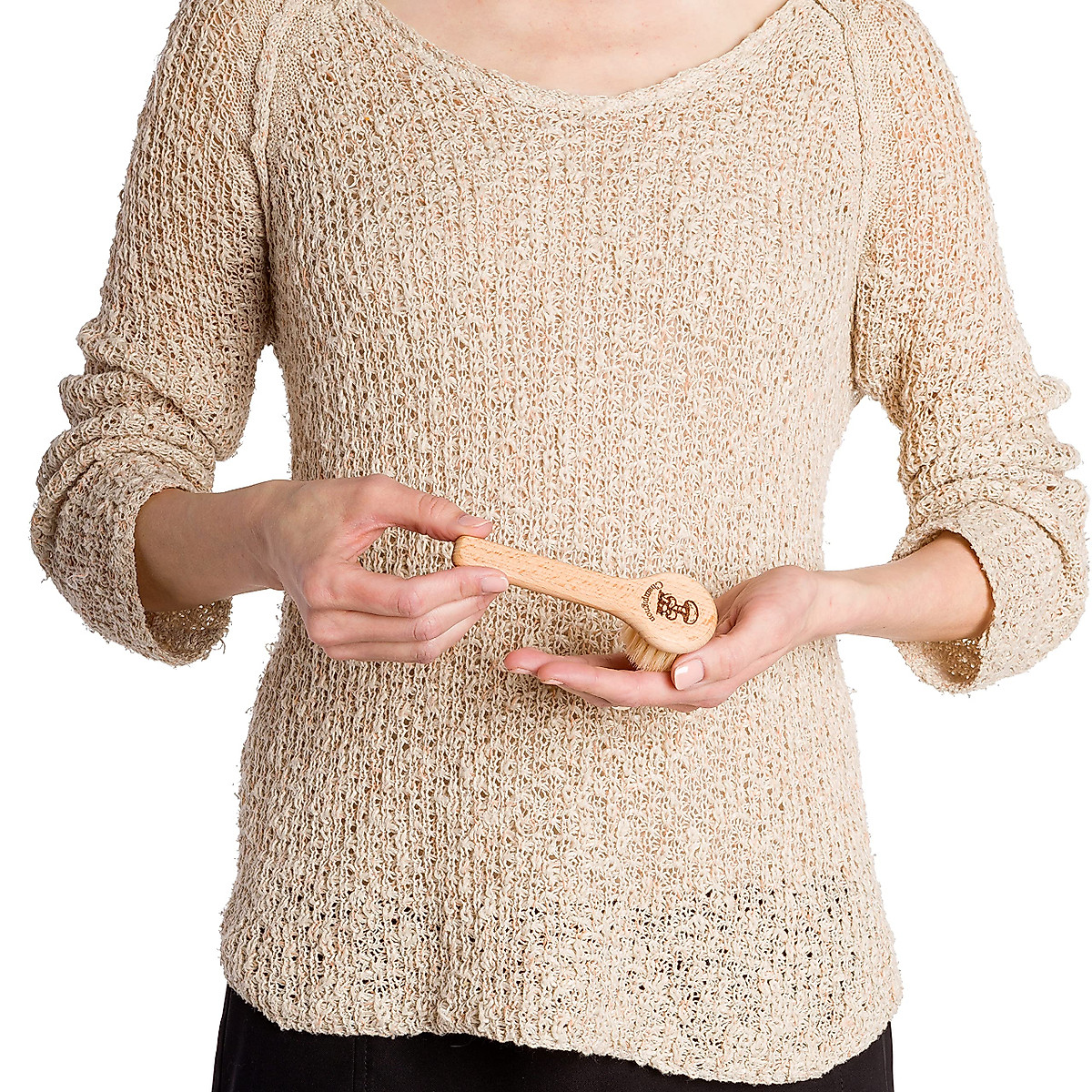 Redecker Mushroom Brush Set, Oiled Beechwood Handles, Natural Pig and Horsehair Bristles, Gently and Thoroughly Clean Mushrooms Without Water, Made in Germany