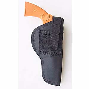 Federal Holsterworks Right Hand Hip Holster for Ruger Wrangler 22 LR 4.6 inches Barrel, Belt Loop or Clip-on (Right), BLACK (AGTWRAG5R)