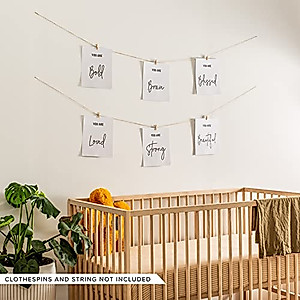 Let It Shine Bedroom –Playroom – Wall Decor for Girls , Women – Inspirational Quotes Wall Art (Set of 6 Unframed 8x10 Inch Prints)