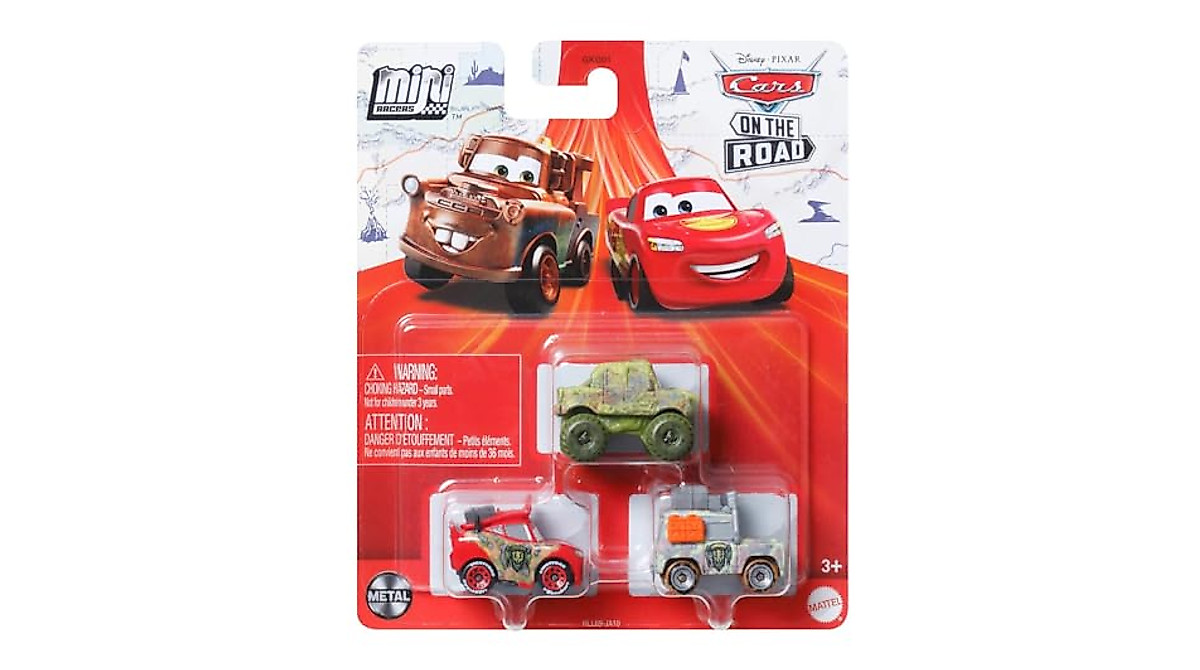 Disney Cars Mini Racers 3-Pack: Ivy & Lightning McQueen
