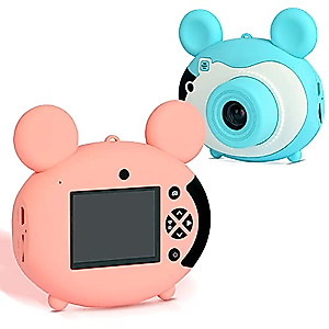 EOUAOYK Kids Camera 1080P HD 2-inch IPS Auto Focus Kids Digital Camera, Compact Portable USB Charging Mini Camera Perfect for Kids, Toddlers, Children, Teens, Students Aged 3 to 12 Years