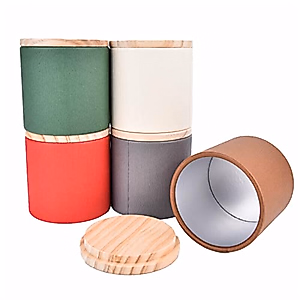 TULSIE Coffee Containers Tea Sealed Box Kitchen Storage Container Jar Tin Round Tea Box Coffee Tea Bag Teacup Infuser Storage Holder Organizer