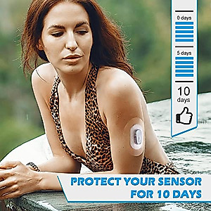 G6 Adhesive Patches-50Pack Waterproof Adhesive Patches for G6 Premium Transparent Overpatch 10 Days Long Stay Covers Easy to Use by One Hand