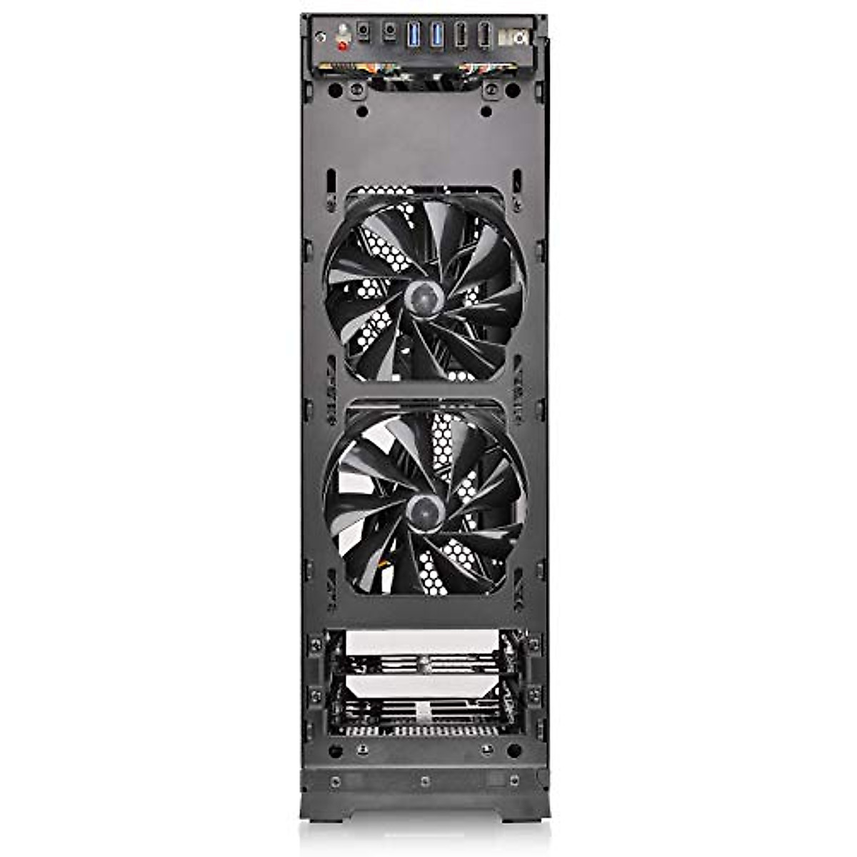 Thermaltake Core G3 Black Slim Small Form Factor ATX Perforated Metal Front and Top Panel Gaming Computer Case 2.0 Edition with Two 120mm Front Fan Pre-Installed CA-1G6-00S1WN-A0