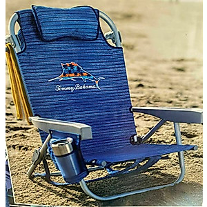 Tommy Bahama Backpack Beach Chair 2 Pack (Sailfish and Palms), Aluminum, Multicolor