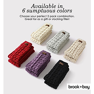 Leg Warmers for Women - Cable Knit Leg Warmers - Knitted Ankle Warmers - Winter Boot Cuffs for Women - Warm Calf Leg Warmers