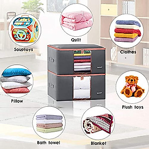 100L Waterproof Clothes Storage Bag 70L Waterproof Transparent Storage Bins