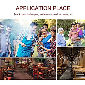 ZHIRCEKE Stainless Steel 4 Burners Gas Stove BBQ LPG Grill - Portable Tabletop Barbecue Gas Grill for Picnic Camping Festival Garden