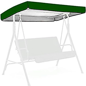 BTURYT Replacement Canopy for Swing Seat, Patio Hammock Top Cover, Replacement Canopy for Swing Seat Chair 2 Seater, Anti-UV Waterproof Cover for Garden