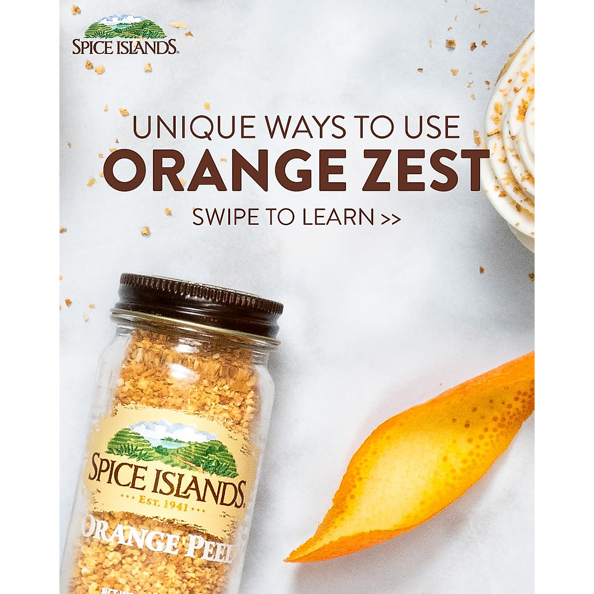 Spice Islands Orange Peel, 1.9 Ounce