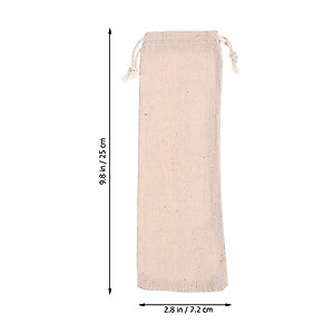 20Pcs Straw Carrying Cases, (Length: 9.8in/25cm) Straw Pouch, Travel Bag for Straw/Cutlery and Cleaning Brush Straws, Safety and Reusable Straw Case