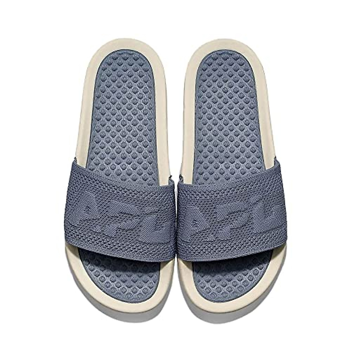 Athletic Propulsion Labs (APL) Big Logo Techloom Slide Slate/Pristine 6 B (M)