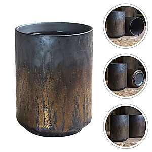 Operitacx Japanese Tea Cups Japanese Tea Cup Vintage Ceramic Coffee Mug Tumbler Tea Milk Beer Mug Water Cup Retro Teacups Glass Espresso Cups