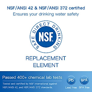 FACHIOO Faucet Filter Replacement, Replacement for Brita® Faucet Filter, Brita® 36311 On Tap Water Filtration System, Brita® FR-200, FF-100 Replacement Filter, White (Pack of 2)