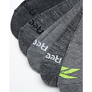 Reebok Men's Crew Socks - 10 Pack Mid-Calf Performance Cushion Comfort Crew Socks - Athletic Socks for Men (6-12.5), Size 6-12.5, Grey Assorted