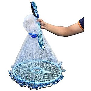Zjnhl Fishing Equipment/Hand Net Half Finger Small Mesh A Variety of Materials A Variety (Edition : Height 3.6m Galvanized Pendant) (Size : Height 1.8m Galvanized Pendant)