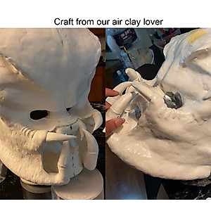 Air Dry Modeling Clay 10.5 oz Ultra Light Magic Clay DIY Moulding Dough Primary Colors for Kids Art Craft Kit (Dark Green)