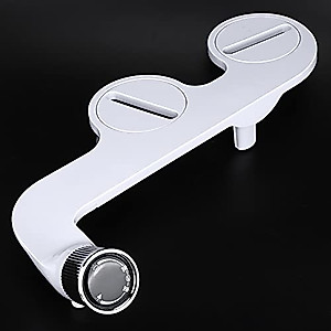 G1/2in Thread Toilet Bidet Seat Attachment Cold Water Spray Double Nozzle Non Electric Sprayer for Personal health