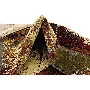 Unique Loom Barista Collection Area Rug - Catuai (5' 1" x 8' Rectangle, Multi/ Brown)