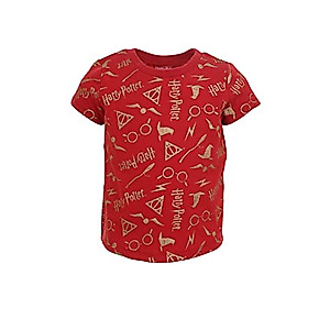 Harry Potter Hogwarts Big Girls 3 Pack T-Shirts Red/Black/Grey 18-20