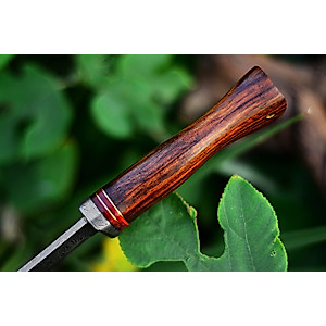 SHARD Hunting knife, Handmade Damascus Hunting Knife, Damascus Steel Hunting Knife with Sheath,Fixed blade Knife for Men,Full Tang Knife,Camping Knife, Skinning Knife,Survival Knife