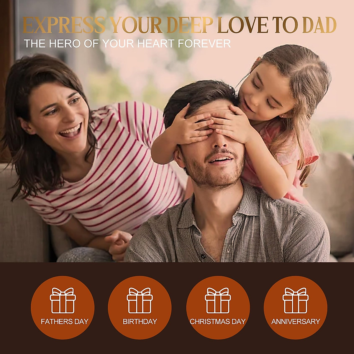 Fathers Day Gift for Dad from Daughter Son - Gifts for Dad, BEST DAD EVER 850ML Whiskey Globe Decanter - Dad Birthday Gift, Dad Gifts, Unique Gift Ideas for Dad - Fathers Day Dad Presents from Kids