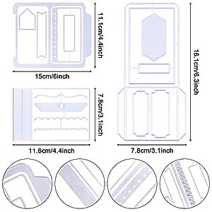 3 Pcs Card Package Die Cuts DIY Embossing Cutting Dies 3D Stencil Template Metal Cut Dies for Scrapbook Album Flowers Leaves Envelope Gift Paper Card Dies Decoration