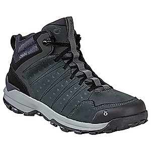 Oboz Sypes Mid Leather B-Dry Hiking Shoe - Men's Dark Shadow 11