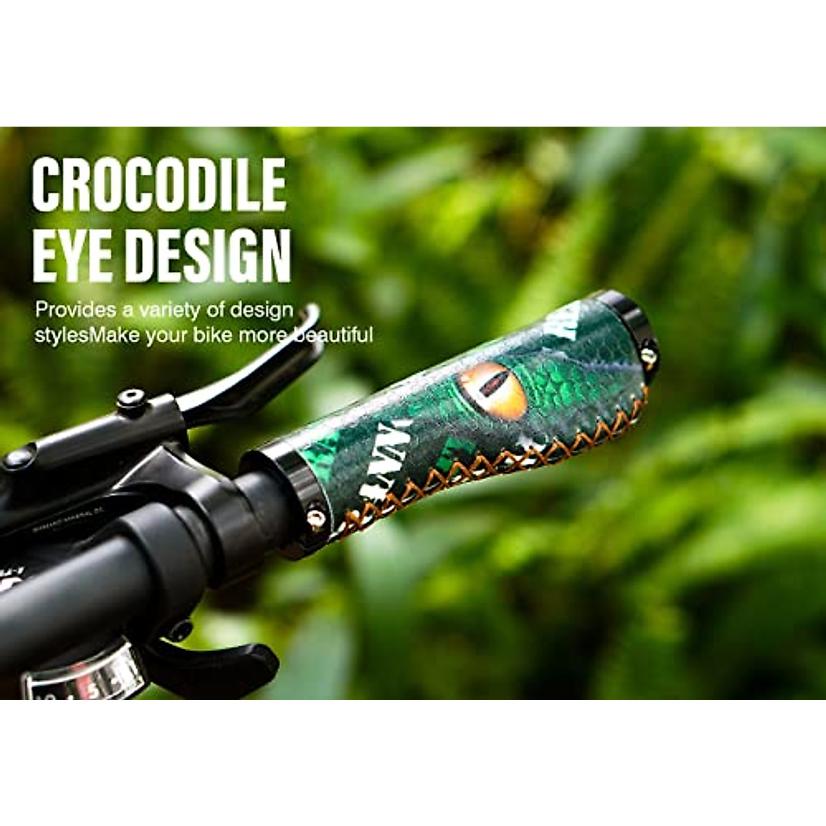 CNC Ergonomic Bike Handlebar Grips,Silicone MTB Grips for Mountain Bike/BMX.