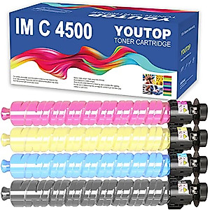 YOUTOP 4PK Remanufactured 842279 842280 842281 842282 Replacement for Ricoh IM C4500 IM C6000 Lanier IM C4500 IM C6000 Savin IM C4500 IM C6000