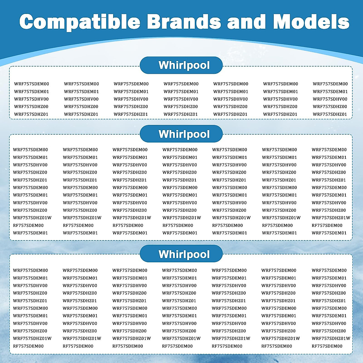 WPW10238100 W10238100 & WPW10341320 W10341320 Combination Refrigerator Water Inlet Valve Compatible with Whirlpool, Kenmore, Kitchen-Aid