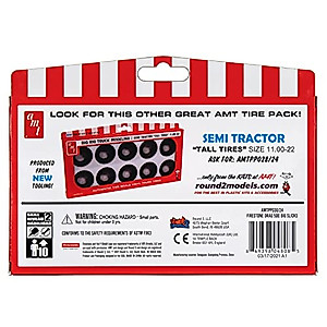 AMT Parts Packs - Firestone Drag 500 Big Slicks Parts Pack (Works with Many Vintage Drag Racing, Muscle, Custom & streed Rod car Kits)